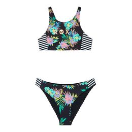 Roxy Athletic Swimwear girl size 140 Aqua / Anthracite / Mint / Light pink