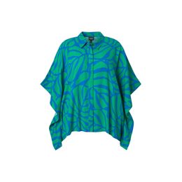 Ulla Popken Bluse Damen Gr&ouml;&szlig;e 11XL/12XL royalblau / gr&uuml;n