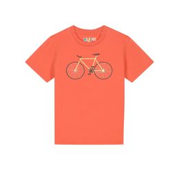 Watabout.kids T-Shirt 'Yellow Bike' Jungen Gr&ouml;&szlig;e 98/104 gelb / grau / koralle / schwarz