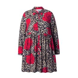 MIAMODA Tunika Damen Gr&ouml;&szlig;e XL braun / rot / schwarz