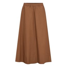 N&uuml;mph N&Uuml;MPH Maxirock 'NUJUMA COTTON SKIRT ' Damen Gr&ouml;&szlig;e 44 braun
