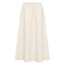 N&uuml;mph N&Uuml;MPH Maxirock 'NUJUMA COTTON SKIRT ' Damen Gr&ouml;&szlig;e 40 beige