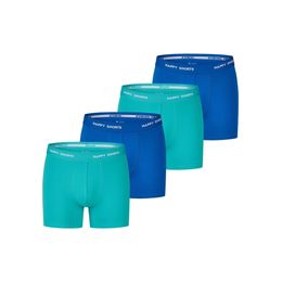 Happy Shorts Boxershorts Herren Gr&ouml;&szlig;e M t&uuml;rkis / kobaltblau
