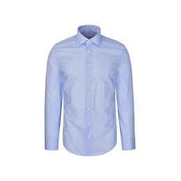 Seidensticker Business Shirt male size 43 Blue / Light blue