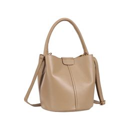 Toscanto Umh&auml;ngetasche Leder taupe, beige ca. 26cm | Gr.: onesize