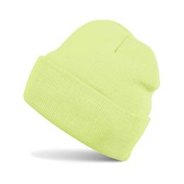 styleBREAKER Strickm&uuml;tze in Apfelgr&uuml;n | Gr.: onesize