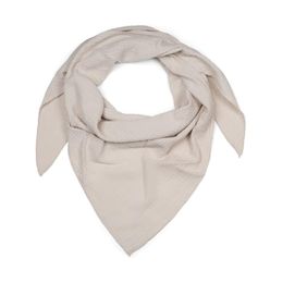 styleBREAKER Einfarbiger Musselin Dreiecksschal in Beige | Gr.: onesize
