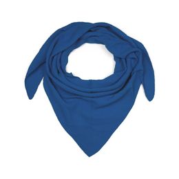 styleBREAKER Einfarbiger Musselin Dreiecksschal in Royalblau | Gr.: onesize
