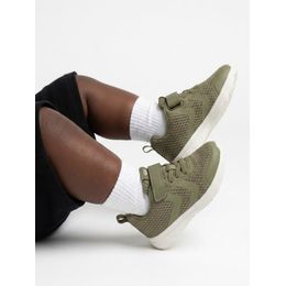 Hummel Klettverschluss Sneaker Actus Ml Lebensstil Kinder in DEEP LICHEN GREEN | Gr.: 21