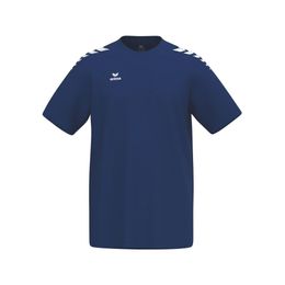 Erima Unisex Erwachsene, Erwachsene T-Shirt in new navy/weiss | Gr.: XS
