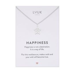 Luuk Lifestyle Kette 'LUUK LIFESTYLE Halskette "Schildkr&ouml;te"' Damen Gr&ouml;&szlig;e 45 / 50 cm silber