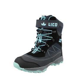 Lico Snow Boots 'Sundsvall' boy size 39 marine blue / Aqua / Dark grey / Black