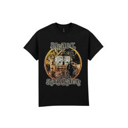 Black Sabbath Shirt 'Black Sabbath Black Sabbath Debut Cracked T-Shirt' Herren Gr&ouml;&szlig;e L schwarz