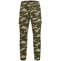 INDICODE Jeans Cargohose 'INPillus' Herren Gr&ouml;&szlig;e 35/36 khaki / oliv / dunkelgr&uuml;n