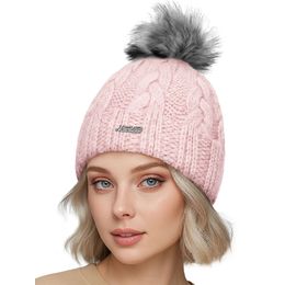 Neverless M&uuml;tze 'Katy' Damen Gr&ouml;&szlig;e 54/64 rosa
