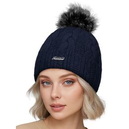 Neverless M&uuml;tze 'Katy' Damen Gr&ouml;&szlig;e 54/64 navy