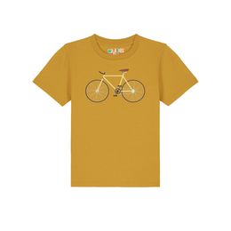 Watabout.kids T-Shirt 'Yellow Bike' Jungen Gr&ouml;&szlig;e 98/104 ocker / gelb / schwarz