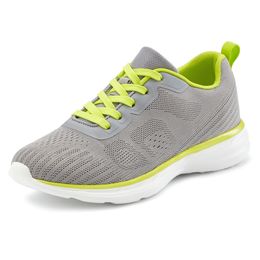 Lascana Sneaker Damen Gr&ouml;&szlig;e 42 grau / limette Sommerschuhe