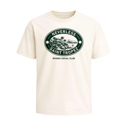 Neverless Shirt 'Riviera Social Club' Herren Gr&ouml;&szlig;e XXXL beige