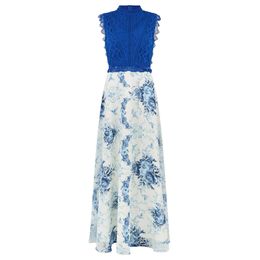 Apart Kleid Damen Gr&ouml;&szlig;e 38 royalblau / hellblau / wei&szlig; Sommerkleid