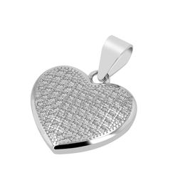 Akzent Anh&auml;nger '"Meyla" 925 Silber - Anh&auml;nger f&uuml;r Halskette - Herz' Damen Gr&ouml;&szlig;e One Size silber