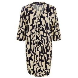 NAVIGAZIONE Kleid Damen Gr&ouml;&szlig;e 48 creme / schwarz Sommerkleid