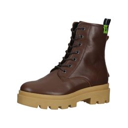 Fly London Lace-Up Ankle Boots female size 39 Chocolate