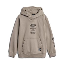 SOMETIME SOON Sweatshirt 'Dimas' Jungen Gr&ouml;&szlig;e 152 graumeliert / schwarz