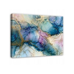 WALLARENA Leinwandbild Marmor in Blau | Gr.: 40 x 30 cm