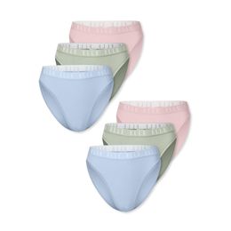 ELLE Slip ' High Leg - ELLE LOGO ' Damen Gr&ouml;&szlig;e S bunt