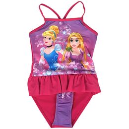 Disney Princess Badeanzug 'Disney Princess' M&auml;dchen Gr&ouml;&szlig;e 104/110 dunkelpink