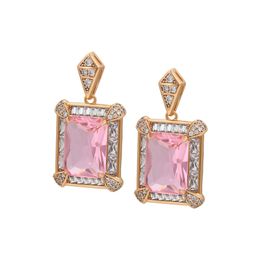 Gaya Ohrringe Damen Gr&ouml;&szlig;e One Size rosegold / rosa / transparent