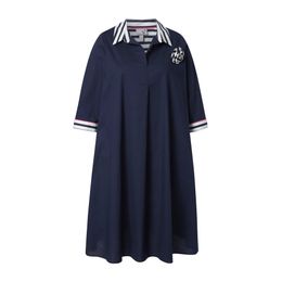 Ulla Popken Kleid Damen Gr&ouml;&szlig;e 58/60 marine / rot / wei&szlig; Sommerkleid