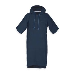 Tom Tailor Bademantel lang Damen Gr&ouml;&szlig;e S/M dunkelblau