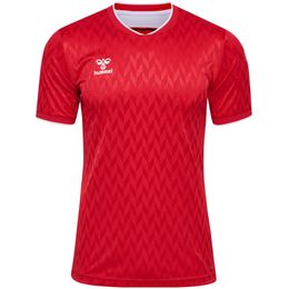 Hummel Funktionsshirt 'Match Legend' Damen Gr&ouml;&szlig;e M rot / dunkelrot / wei&szlig;