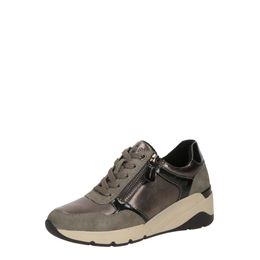 Jana Schn&uuml;rschuh Damen Gr&ouml;&szlig;e 36 taupe / schlammfarben / schwarz Sommerschuhe