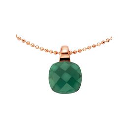 Jamelli Kette Damen Gr&ouml;&szlig;e One Size rosegold / smaragd