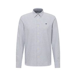 Mustang Button Up Shirt 'Edinburg' male size XL Dark blue / White