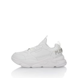 Plein Sport Sneaker Herren Gr&ouml;&szlig;e 48 silber / wei&szlig; Sommerschuhe