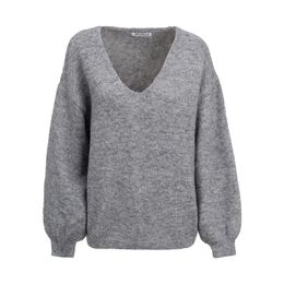 Influencer Pullover Damen Gr&ouml;&szlig;e M grau