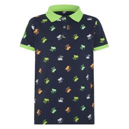 POLO SYLT Poloshirt Jungen Gr&ouml;&szlig;e 158/164 dunkelblau / grasgr&uuml;n / orange / wei&szlig;