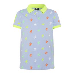POLO SYLT Poloshirt Jungen Gr&ouml;&szlig;e 158/164 dunkelblau / grasgr&uuml;n / orange / wei&szlig;