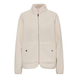 Cecil Teddy-Jacke mit Stehkragen in Unifarbe Damen Gr&ouml;&szlig;e XXL wei&szlig;