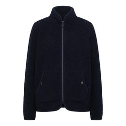 Cecil Teddy-Jacke mit Stehkragen in Unifarbe Damen Gr&ouml;&szlig;e XXL navy