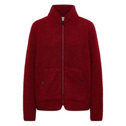 Cecil Teddy-Jacke mit Stehkragen in Unifarbe Damen Gr&ouml;&szlig;e S rot