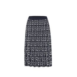 Goldner Strickrock Damen Gr&ouml;&szlig;e 50 schwarz / wei&szlig;