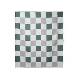 Woodsandwaves Strandtuch 'Olive Check XXL' Damen Gr&ouml;&szlig;e 180 x 160cm bunt