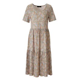 Aniston Casual Kleid Damen Gr&ouml;&szlig;e 42 blau / mischfarben Sommerkleid