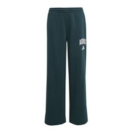 adidas Sportswear Workout Pants 'Seasonals Essentials Collegiate Typography' boy size 140 Dark green / White