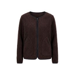 Ulla Popken Jacke Damen Gr&ouml;&szlig;e M/L braun / schwarz Sommerjacke